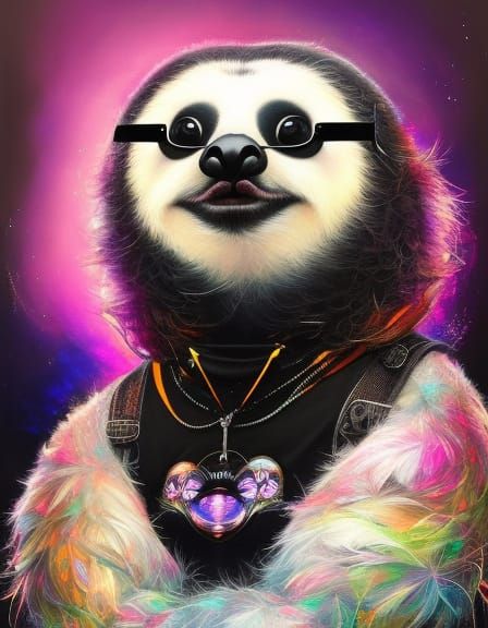 Cool sloth - AI Generated Artwork - NightCafe Creator