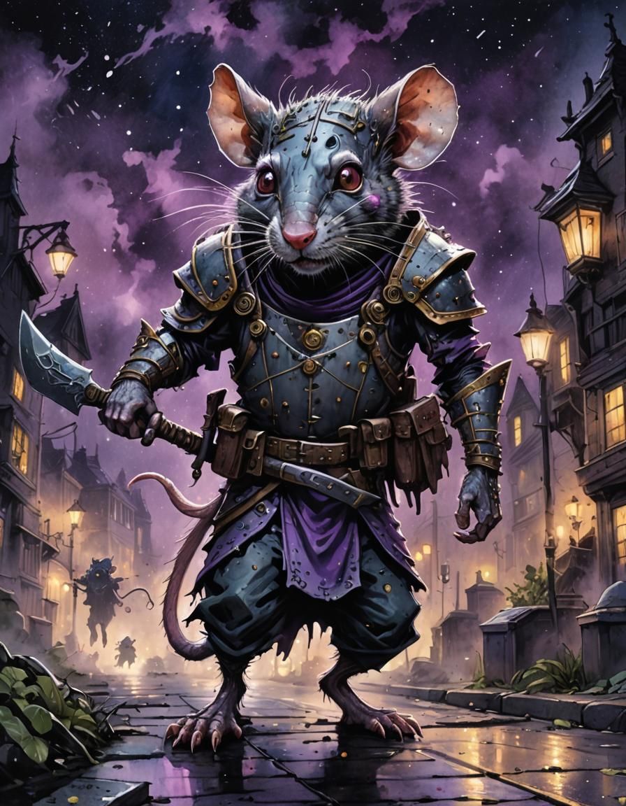 Rorhric Cheese Gobbler, Rat Warrior - AI Generated Artwork - NightCafe ...