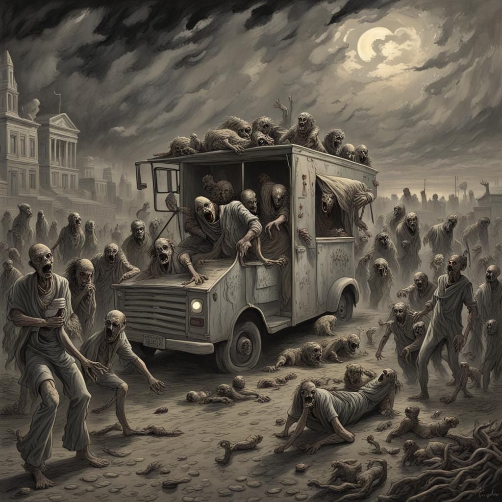 Zombie Taco Tuesday - AI Generated Artwork - NightCafe Creator