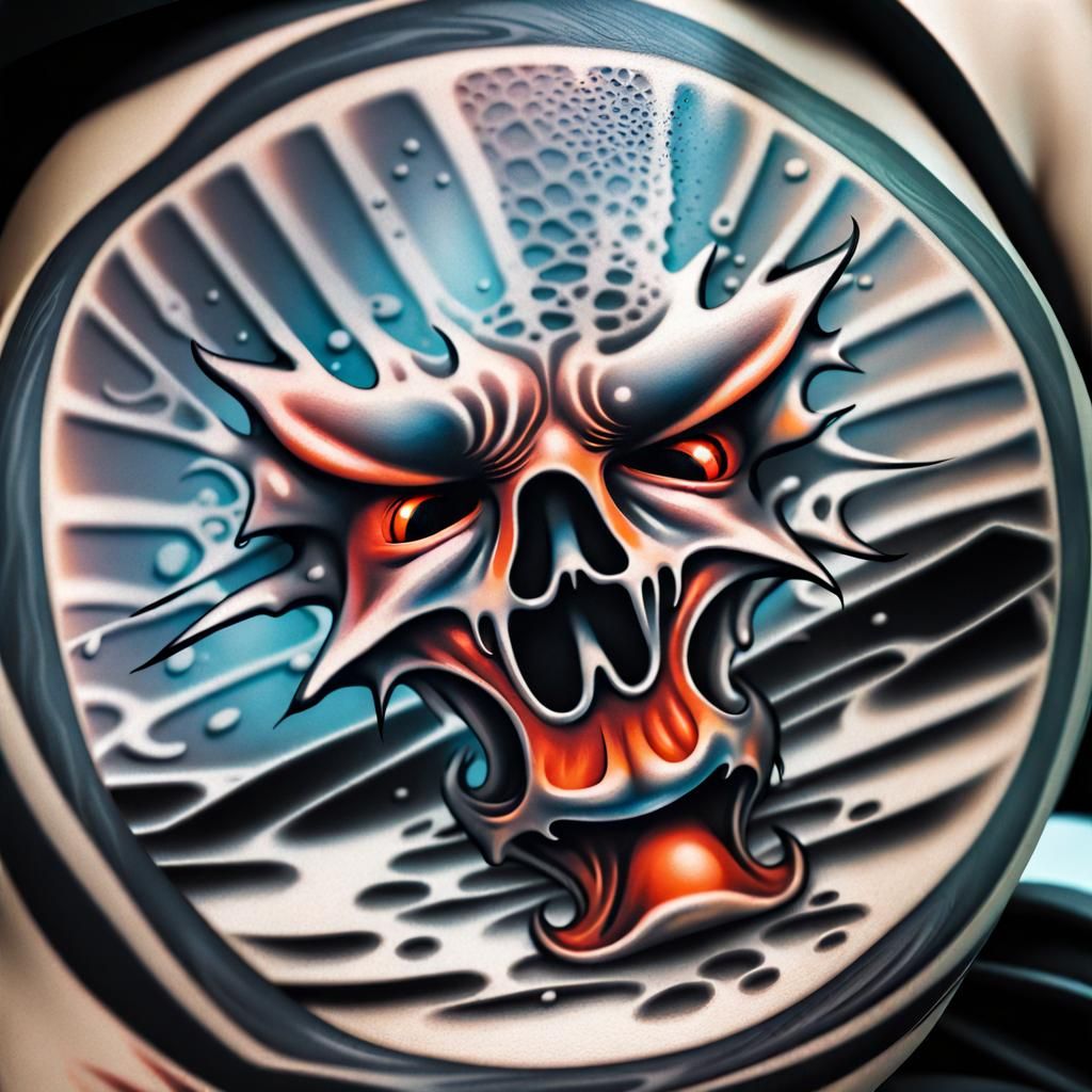 3D tattoo 128 bit graphics 12k resolution sharp image - AI Generated ...