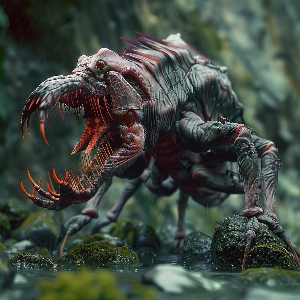 Freaky Alien Life - AI Generated Artwork - NightCafe Creator