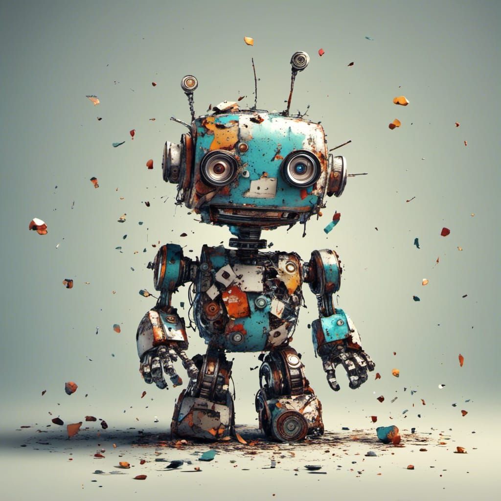 Scrapbot - AI Generated Artwork - NightCafe Creator