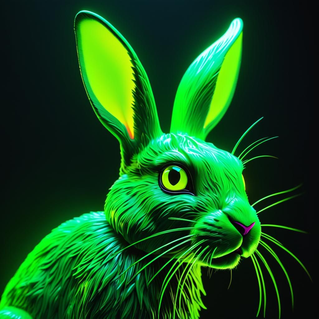 Biopunk rabbit - AI Generated Artwork - NightCafe Creator