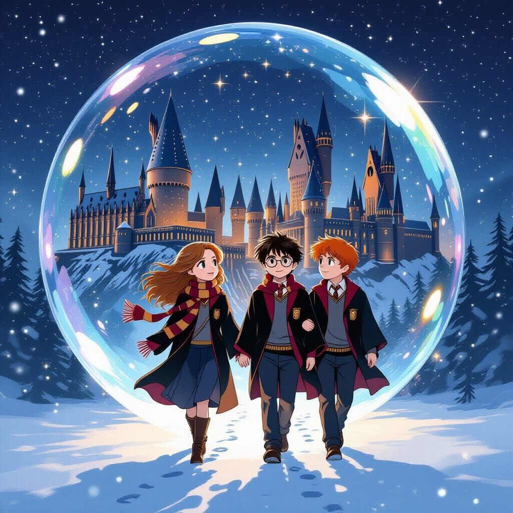 harry PotteR - Harry Potter and Friends in Magical Bubble