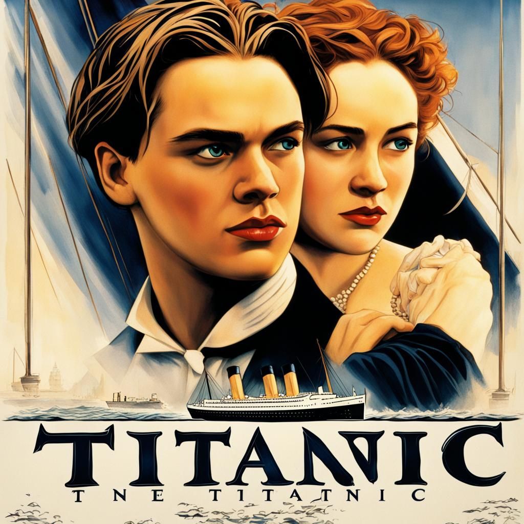 Movie Poster of titanic - AI Generated Artwork - NightCafe Creator