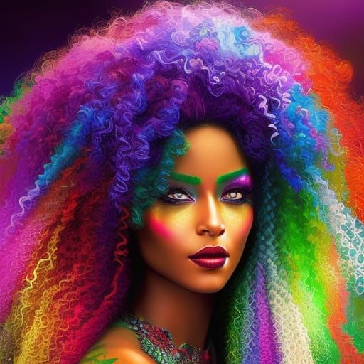 Neon Perm - AI Generated Artwork - NightCafe Creator