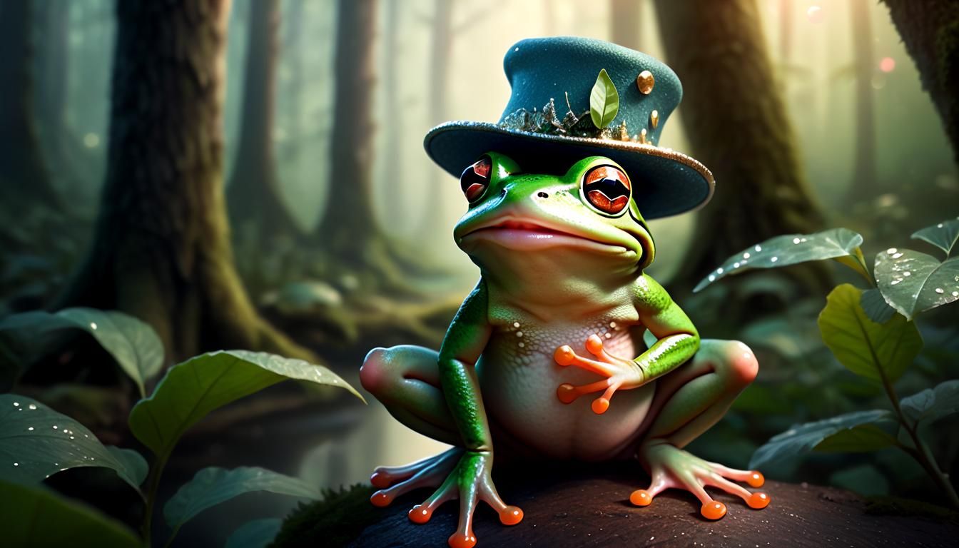 Frog - AI Generated Artwork - NightCafe Creator