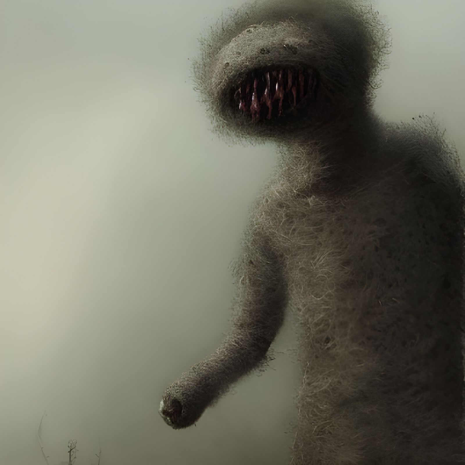 Horrifying Fuzzy Puppet - AI Generated Artwork - NightCafe Creator