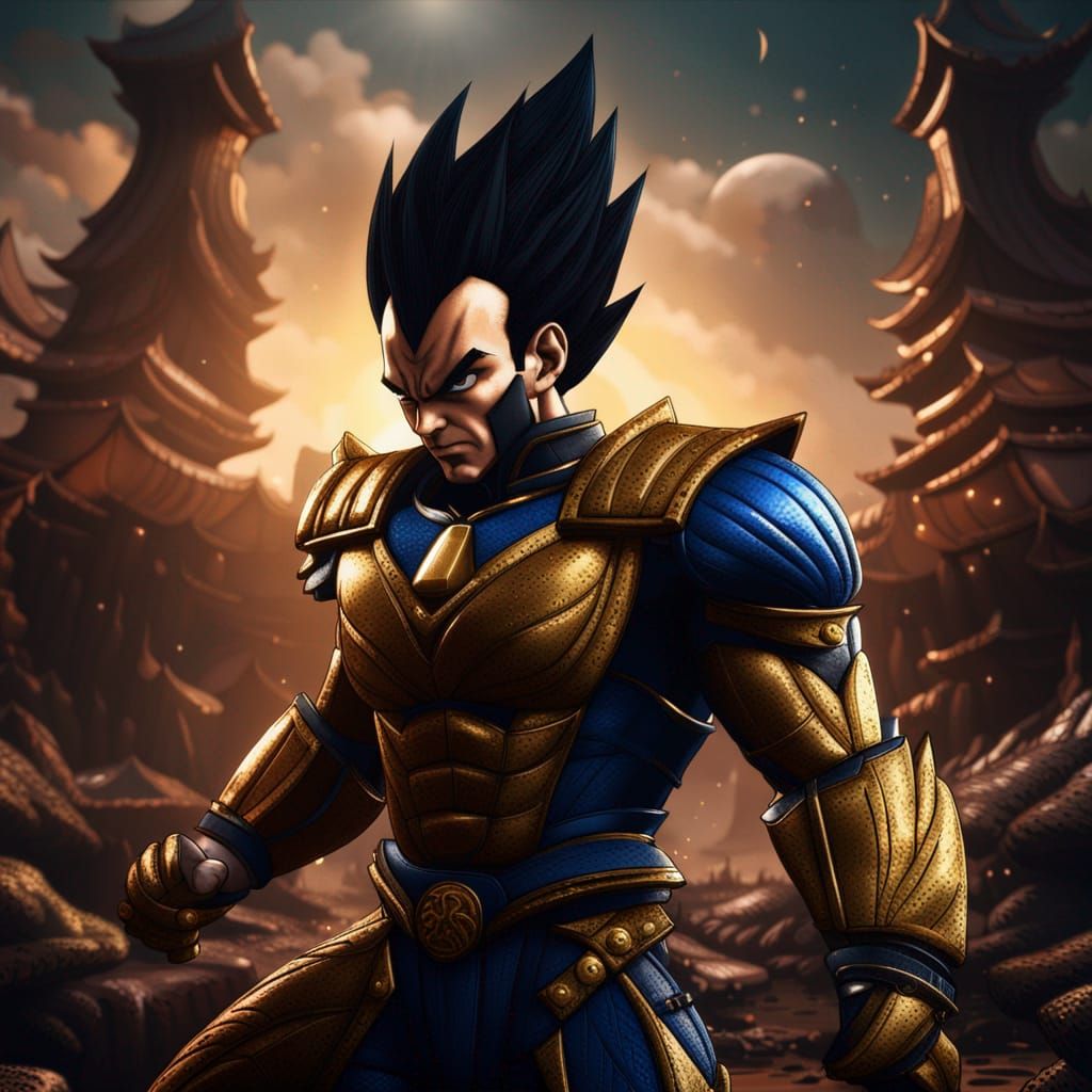Samurai Vegeta - AI Generated Artwork - NightCafe Creator