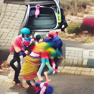 theres been a kidnapping colourful beautiful - AI Generated Artwork ...