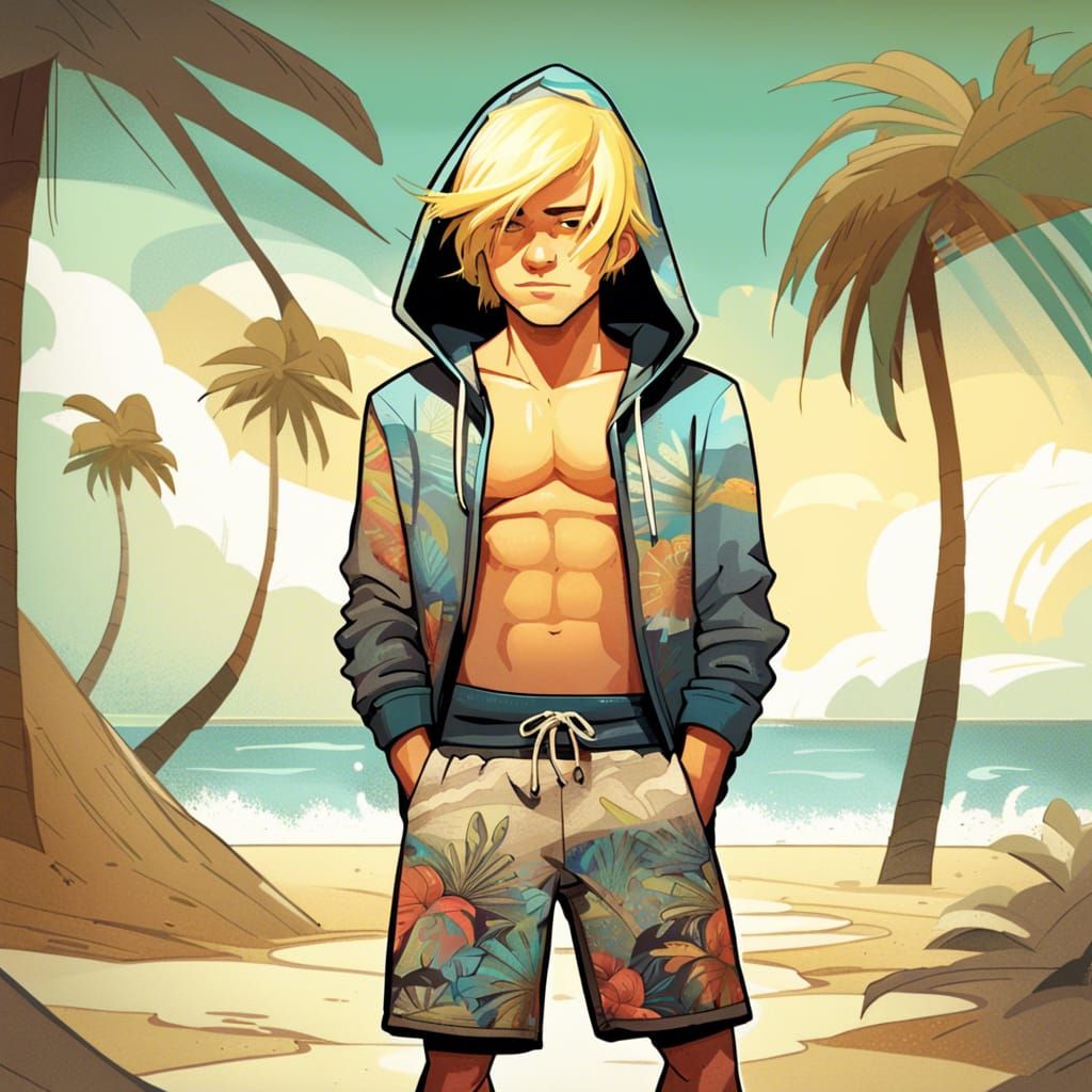 Illustrated Cali Boys - AI Generated Artwork - NightCafe Creator