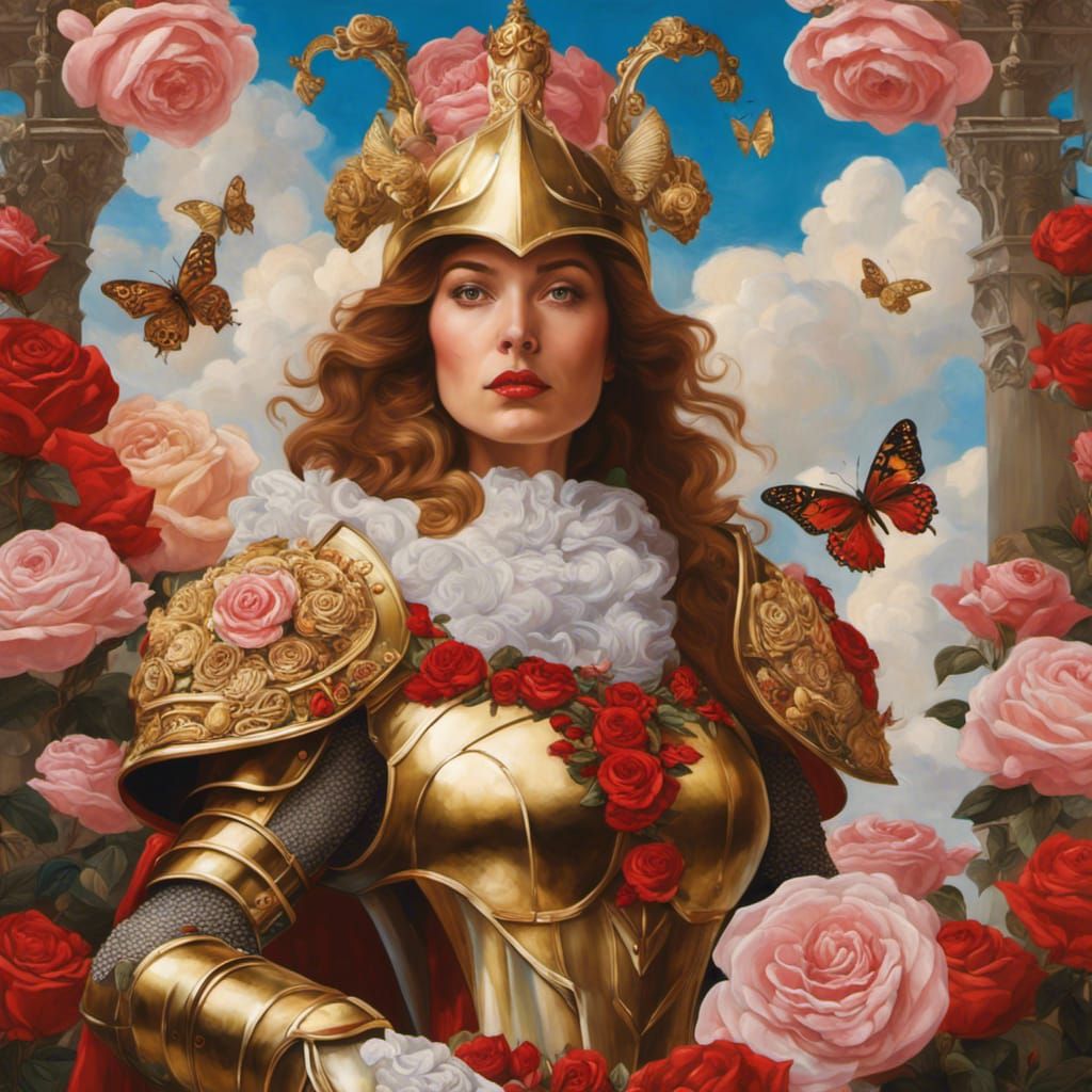 Flower Warrior III (Series XII) - AI Generated Artwork - NightCafe Creator