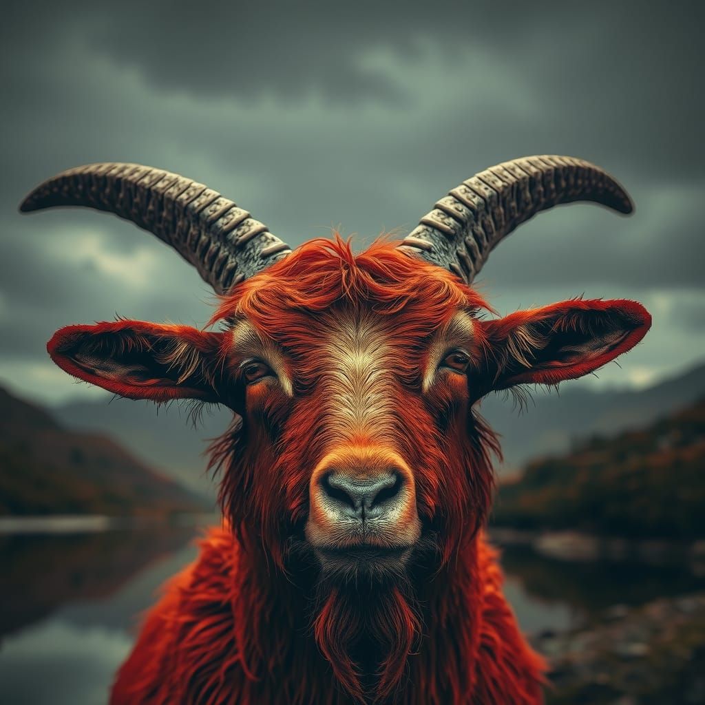 Red Goat - AI Generated Artwork - NightCafe Creator