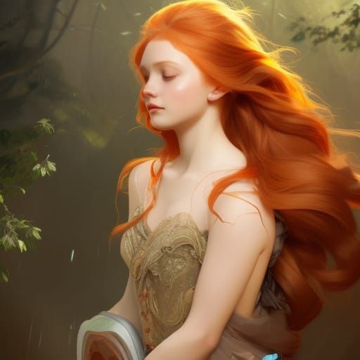 Young redhead princess portraits - AI Generated Artwork - NightCafe Creator