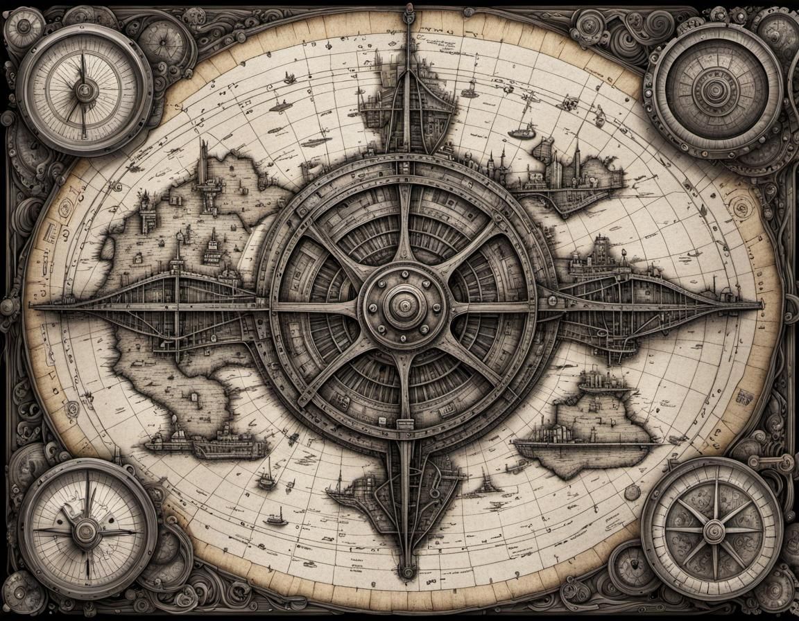 Secret treasure map - AI Generated Artwork - NightCafe Creator