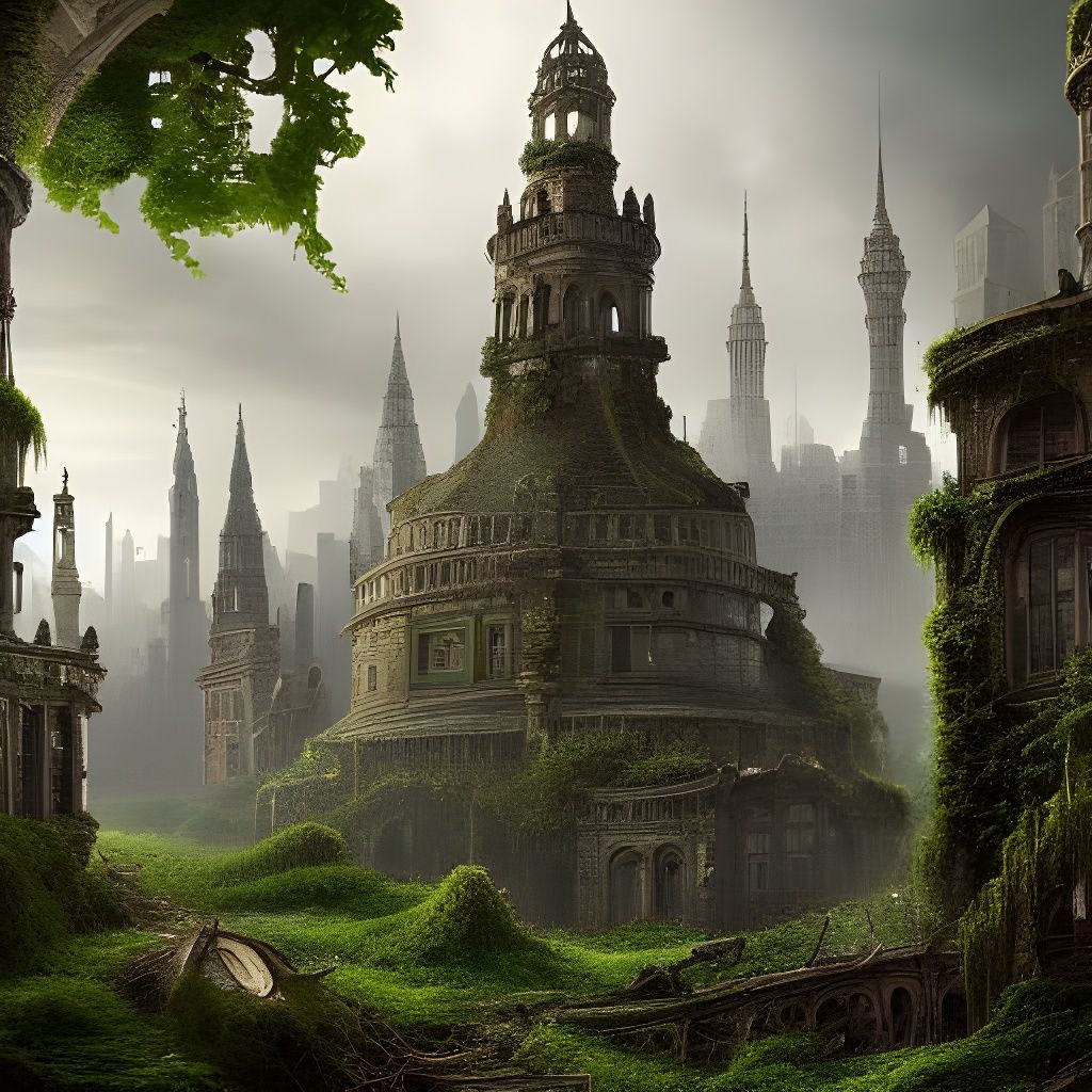 The Place of Many Turrets - AI Generated Artwork - NightCafe Creator