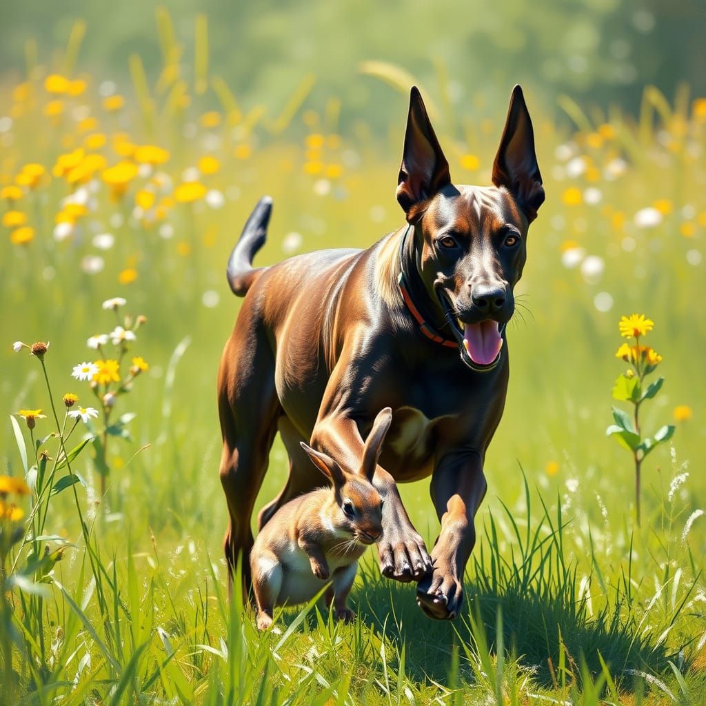 Crossbred Danish Dog with a Dutch Shepherd