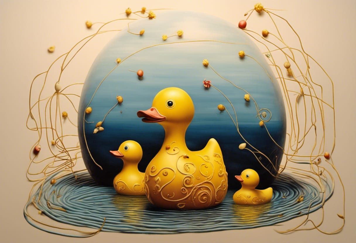 Rubber duck family. 💛 - AI Generated Artwork - NightCafe Creator