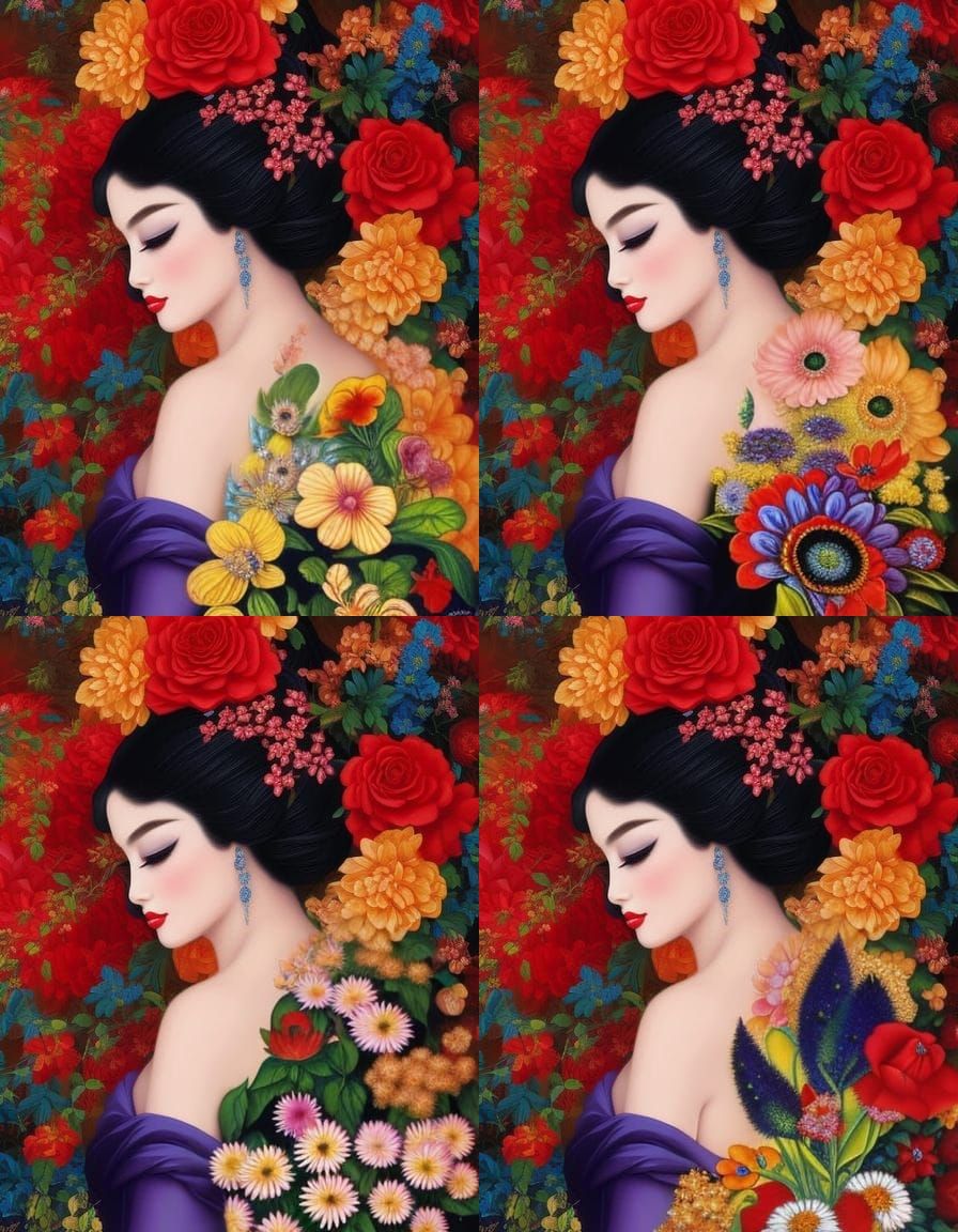"Beautiful Geisha", Story-tale illustration - AI Generated Artwork ...