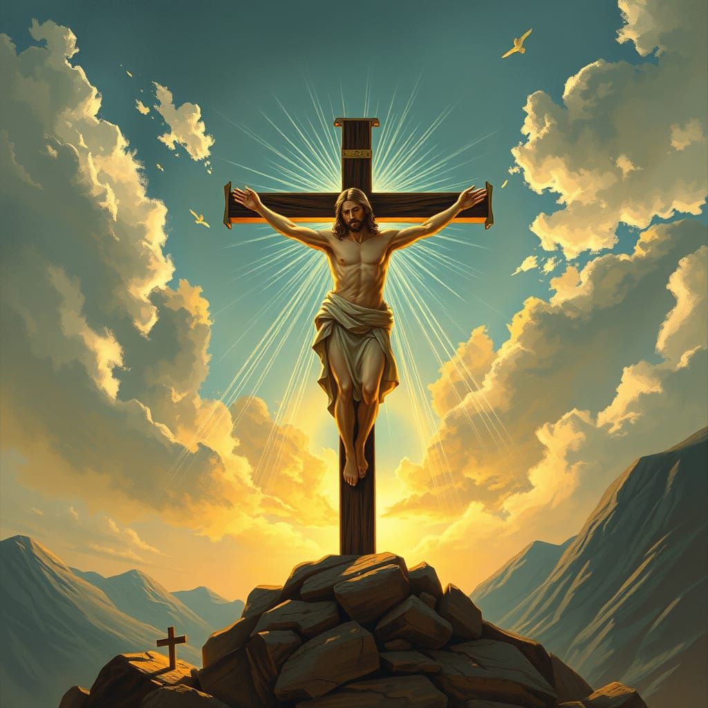 Jesus Christ - The Face of Jesus Christ in Iconic Style