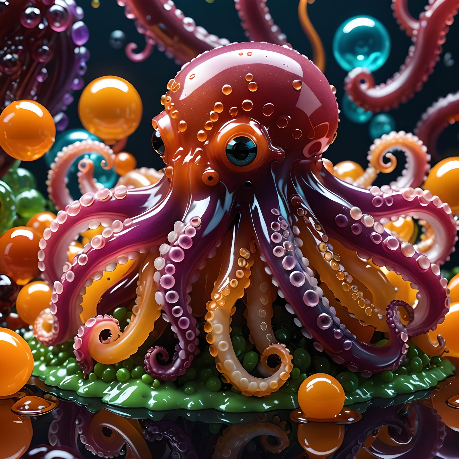 jelly octopus - AI Generated Artwork - NightCafe Creator