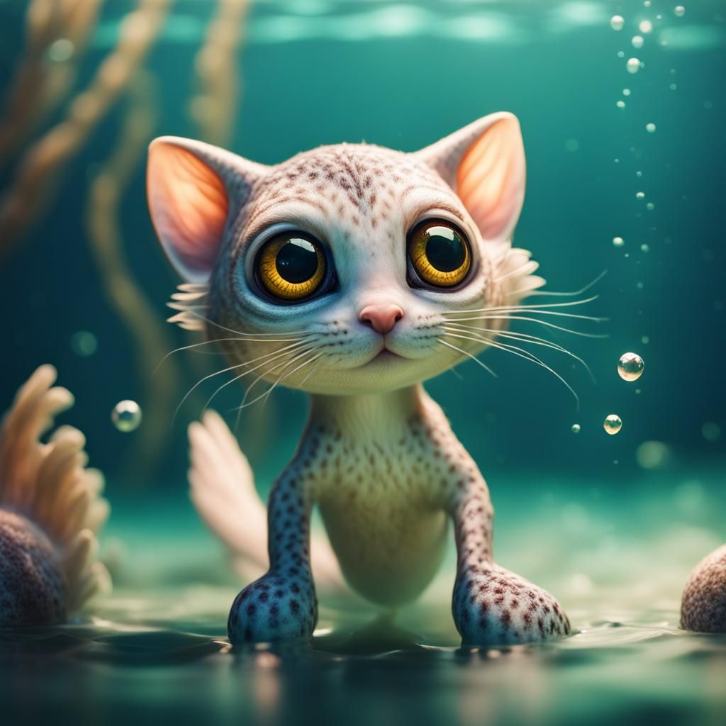 Undefined water creature - AI Generated Artwork - NightCafe Creator