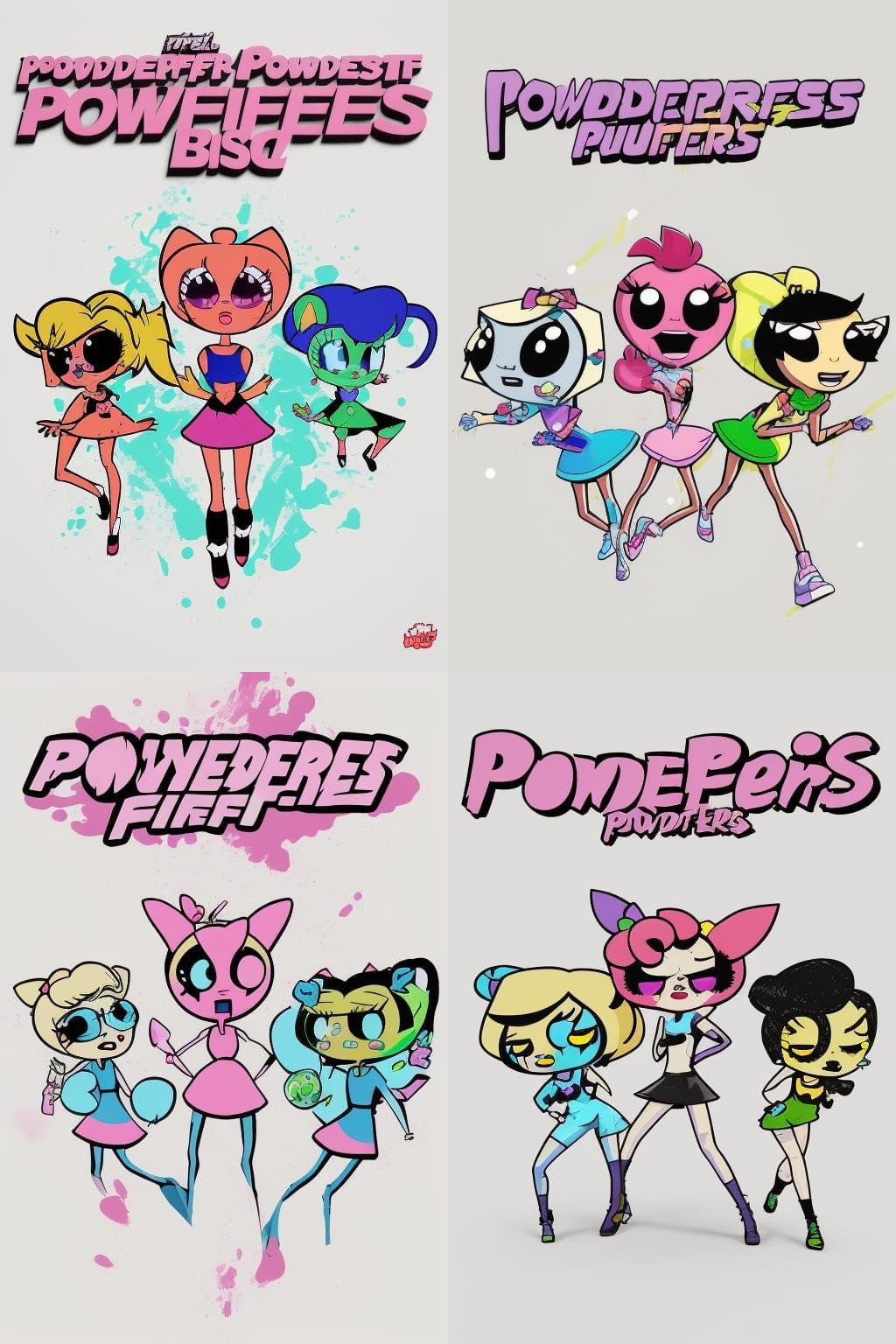 The Powderpuff Girls,render in Quixeloffical, Blender, Unreal Engine ...