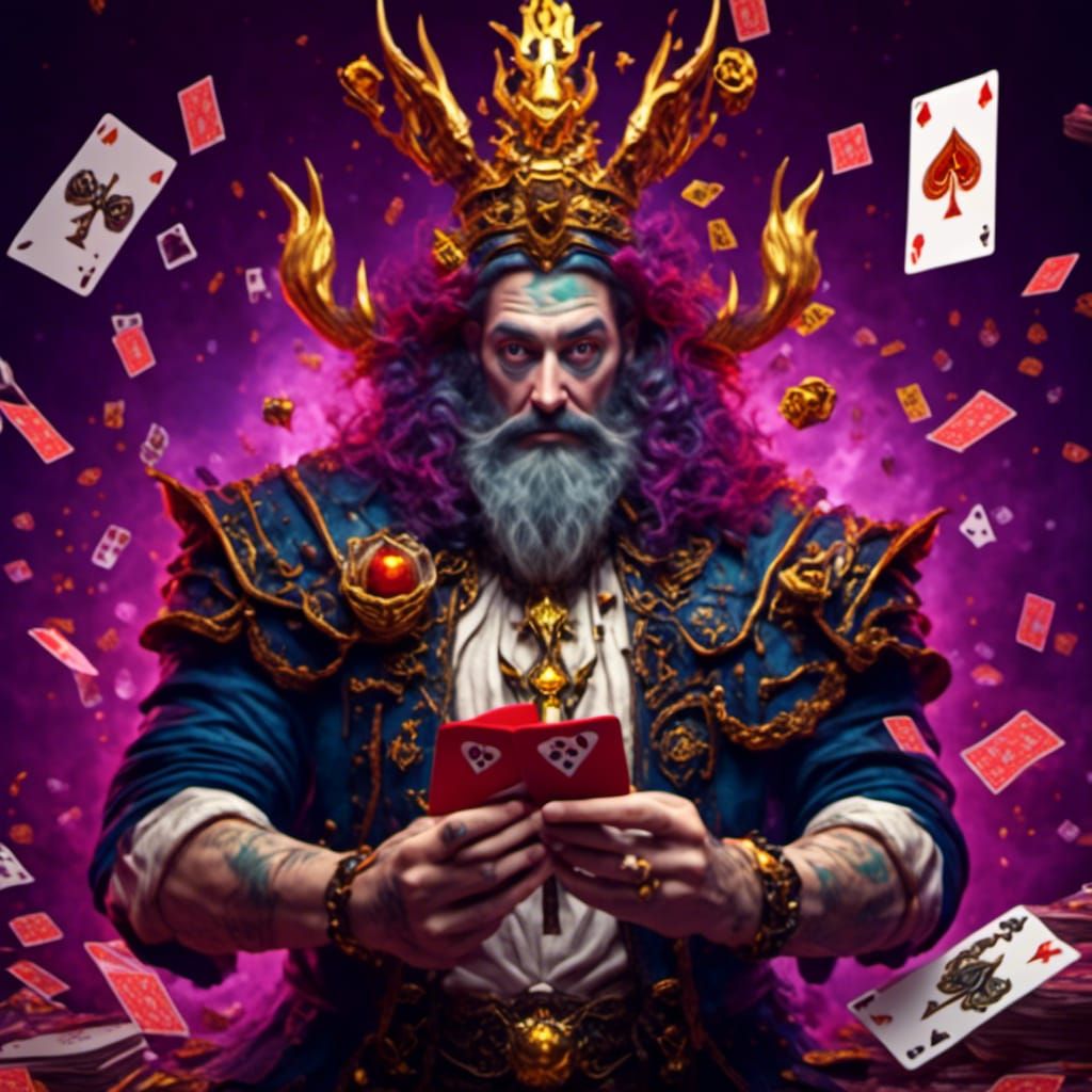 Master of cards - AI Generated Artwork - NightCafe Creator