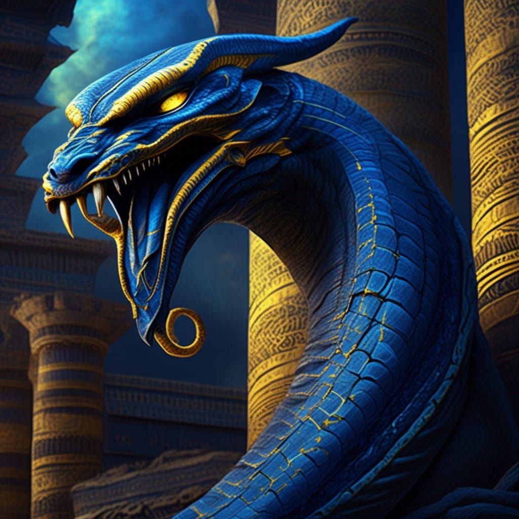 Apep, the Ancient Egyptian god of darkness - AI Generated Artwork ...