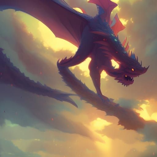 ultra HD dragon drawing - AI Generated Artwork - NightCafe Creator