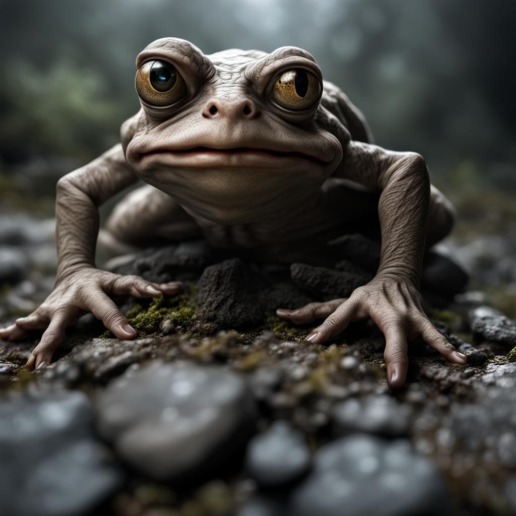 Thoughtful Toad - AI Generated Artwork - NightCafe Creator