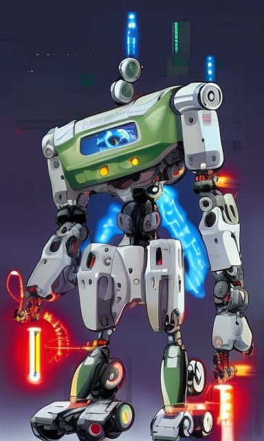 Mecha-bot - AI Generated Artwork - NightCafe Creator