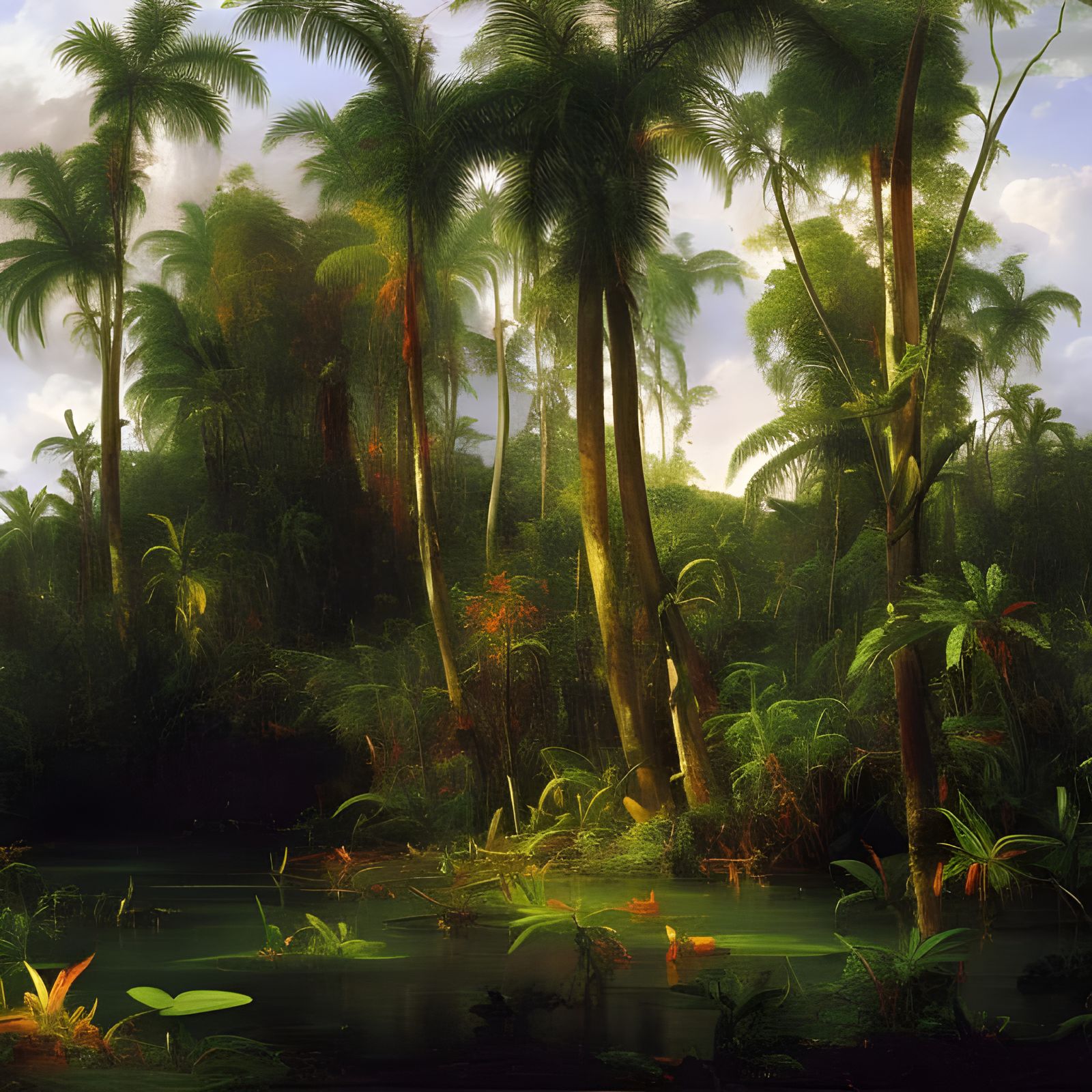 Tropical swamp - AI Generated Artwork - NightCafe Creator