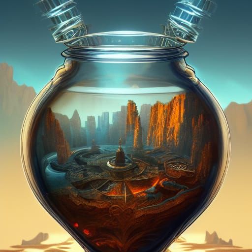 Time in a Jar - AI Generated Artwork - NightCafe Creator
