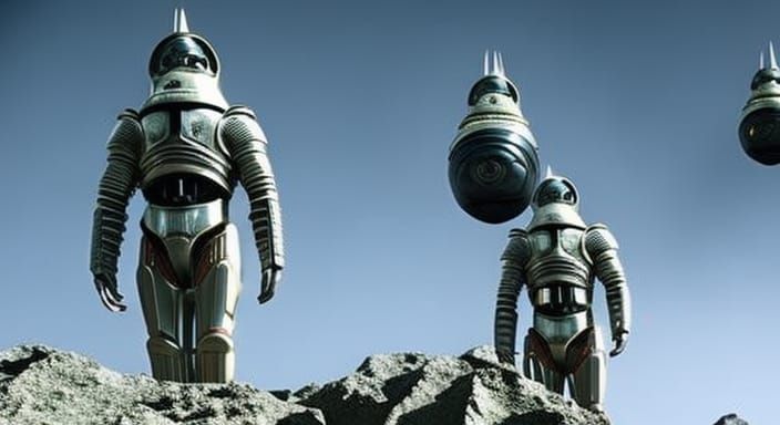 The alien invaders from outer space looked like something out of a ...