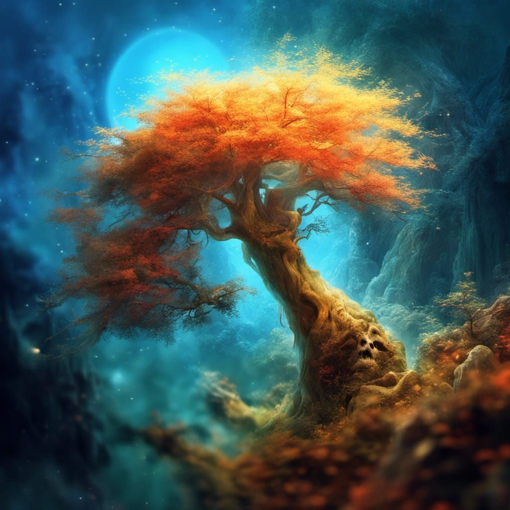 Underwater tree?... - AI Generated Artwork - NightCafe Creator