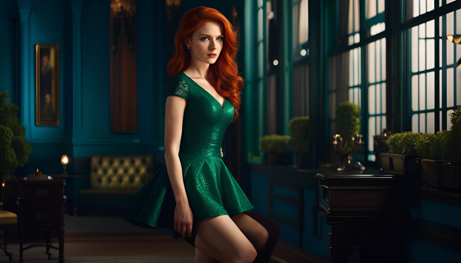 Gorgeous Redhead Ai Generated Artwork Nightcafe Creator