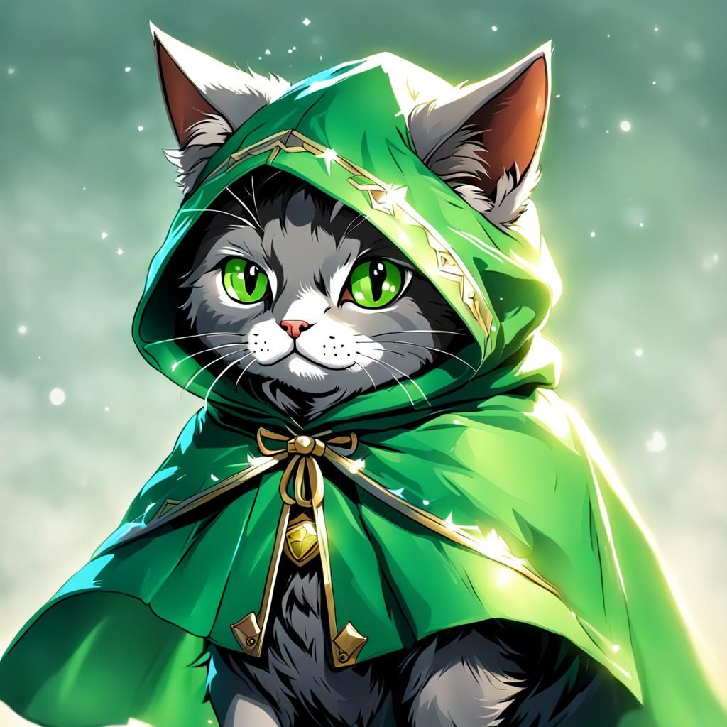 hooded cat - AI Generated Artwork - NightCafe Creator
