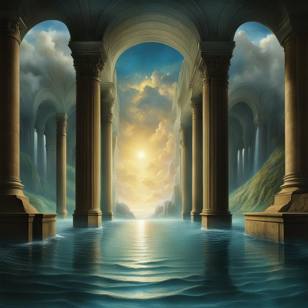 "And God said, 'Let there be a vault between the waters to separate ...