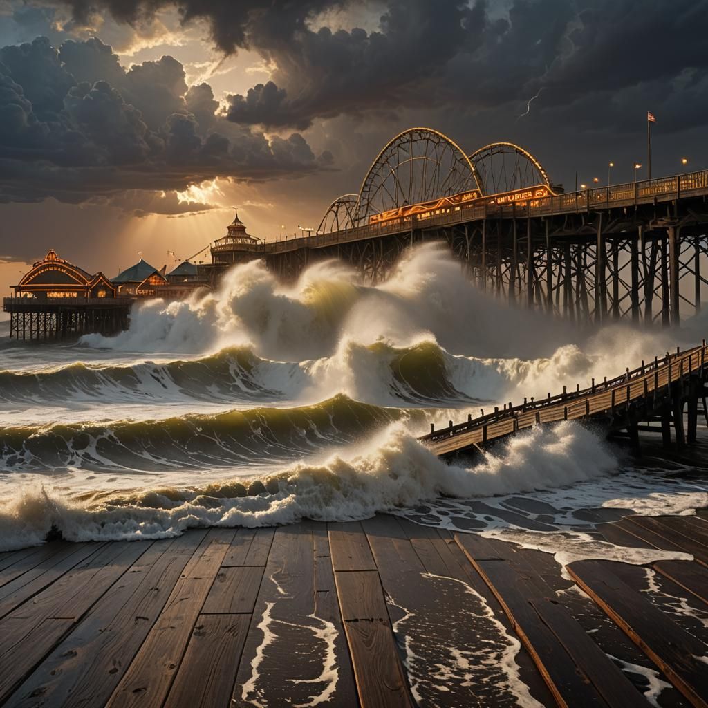 Ocean Waves - AI Generated Artwork - NightCafe Creator