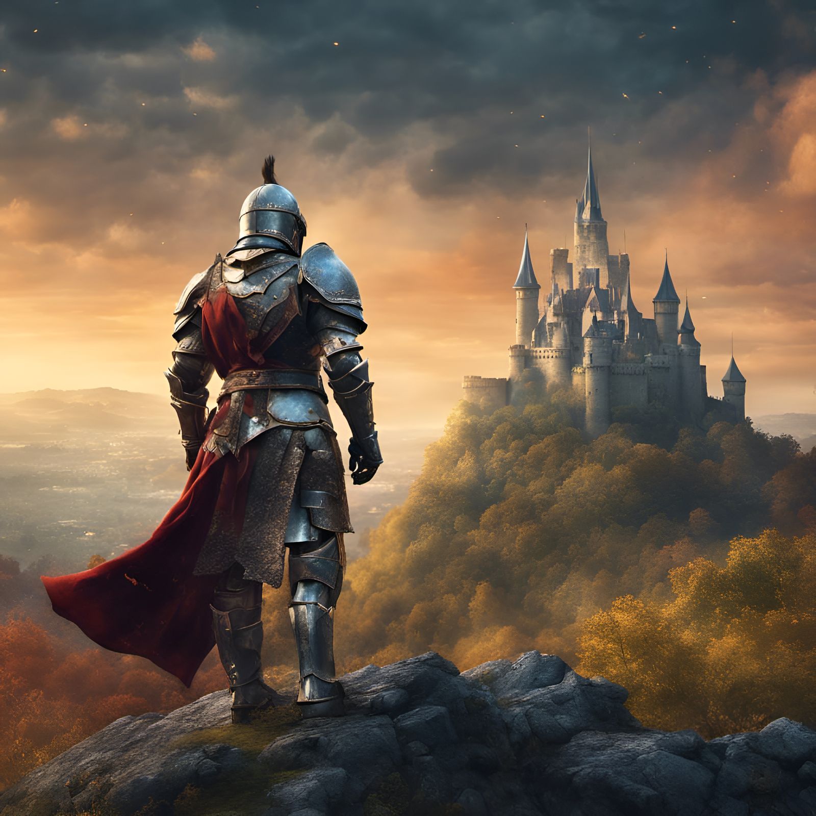 A brave knight ready for what is to come - AI Generated Artwork ...