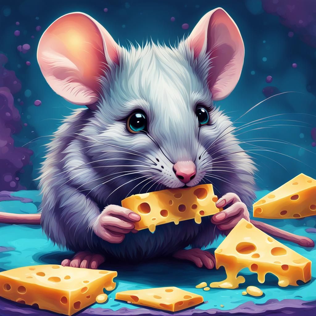 realistic very fluffy cute mouse - AI Generated Artwork - NightCafe Creator