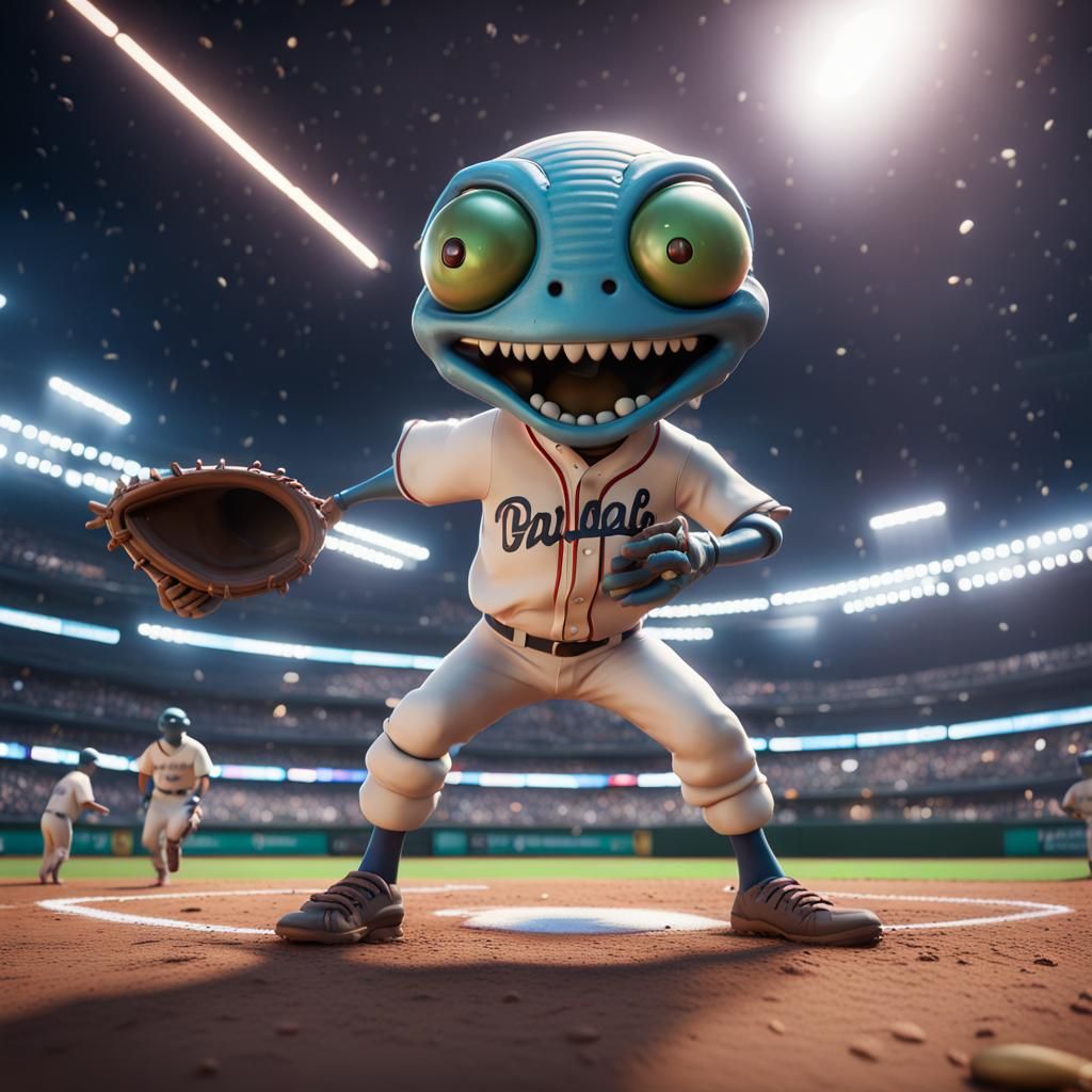 Intergalactic Baseball - AI Generated Artwork - NightCafe Creator