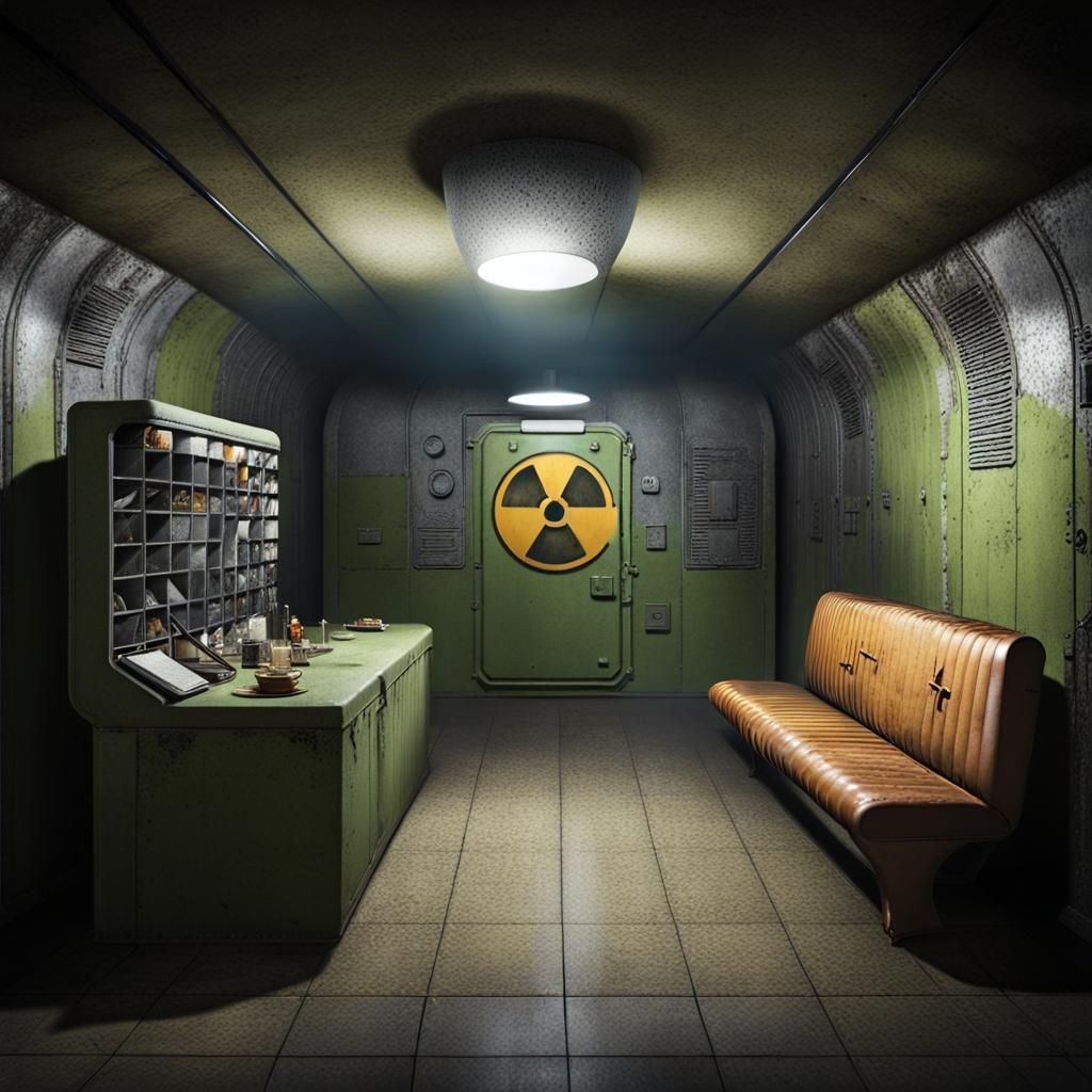 Underground Nuclear Bunker - AI Generated Artwork - NightCafe Creator