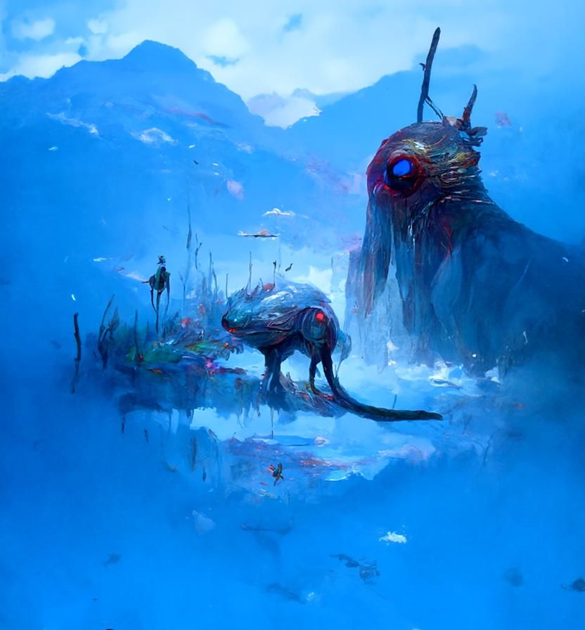 Blue Textures - AI Generated Artwork - NightCafe Creator