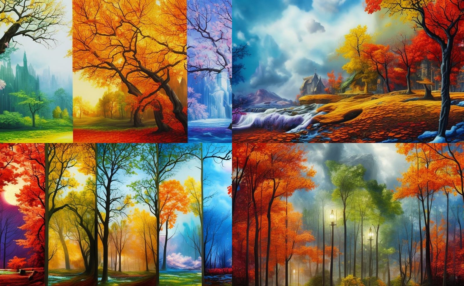 Seasons - AI Generated Artwork - NightCafe Creator