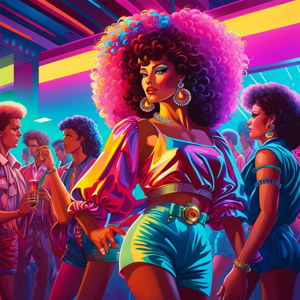 Jem and the Holograms. - AI Generated Artwork - NightCafe Creator