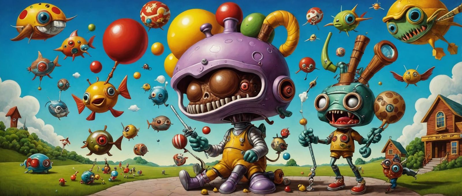 Summertime With The Bee-Ba-Doos - AI Generated Artwork - NightCafe Creator