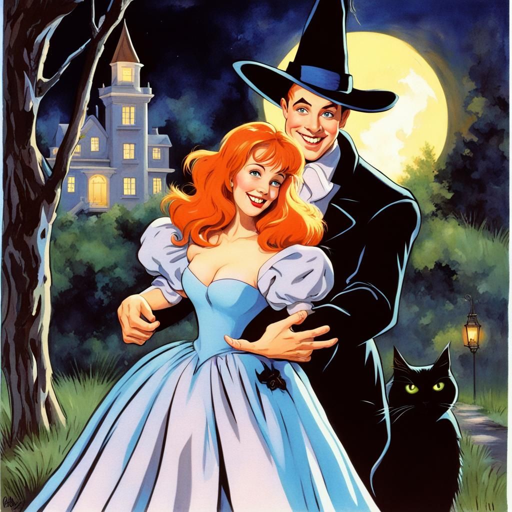 Wendy the Good Little Witch loves Casper the Friendly Ghost - AI ...