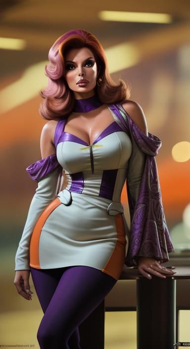 raquel welch retro science fiction pinup girl - AI Generated Artwork ...
